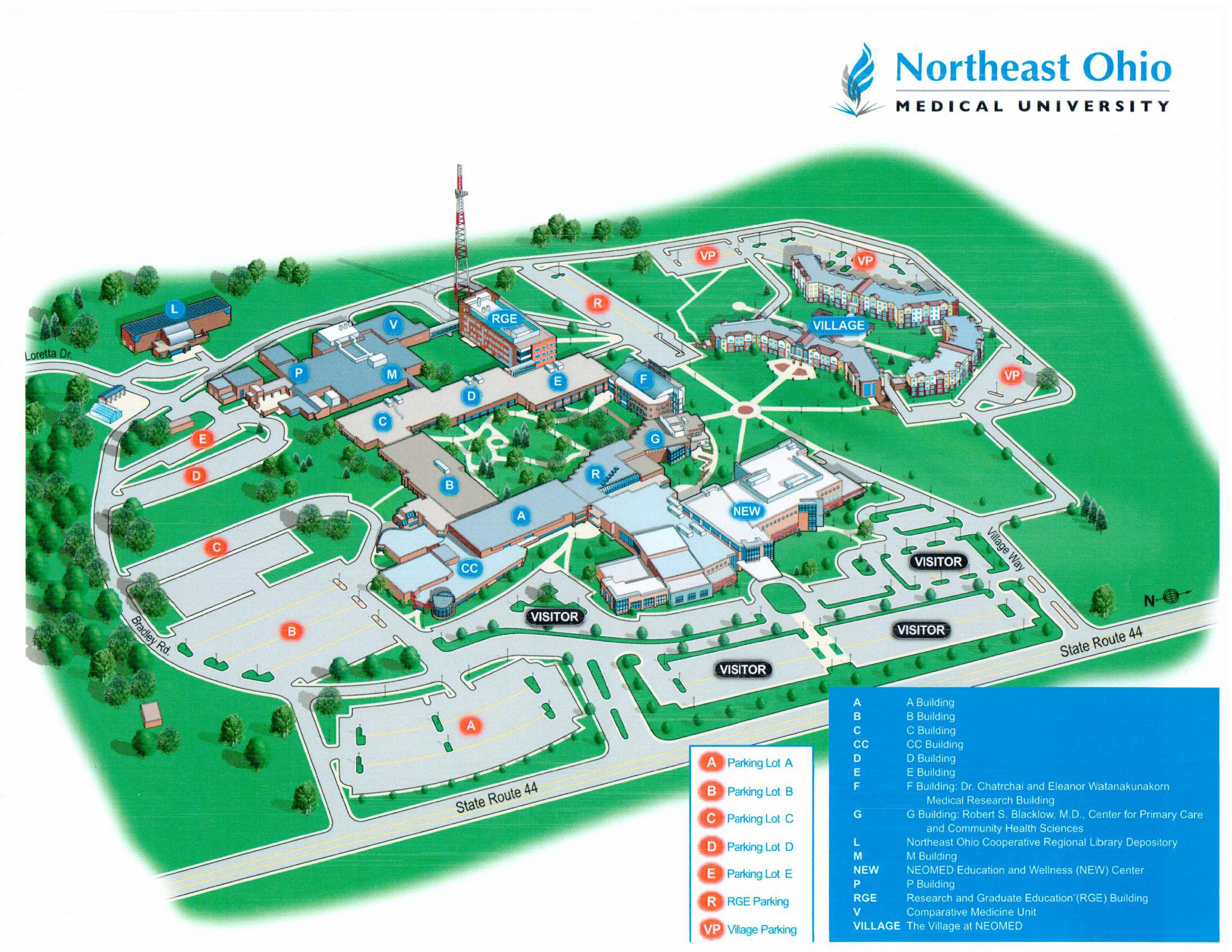 Ohio Northern University Campus Map - Map